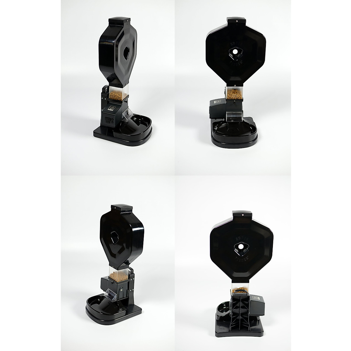 Super Feeder Automatic Cat Feeder, CSF-3XL, Large Hopper, Digital Timer, Chute Cover, Stand/Bowl. Up to 8 Daily Meals-(Approximately 5 lbs Food)