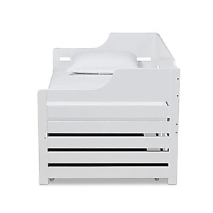 BOWERY HILL White Expandable Twin Size to King Size Daybed