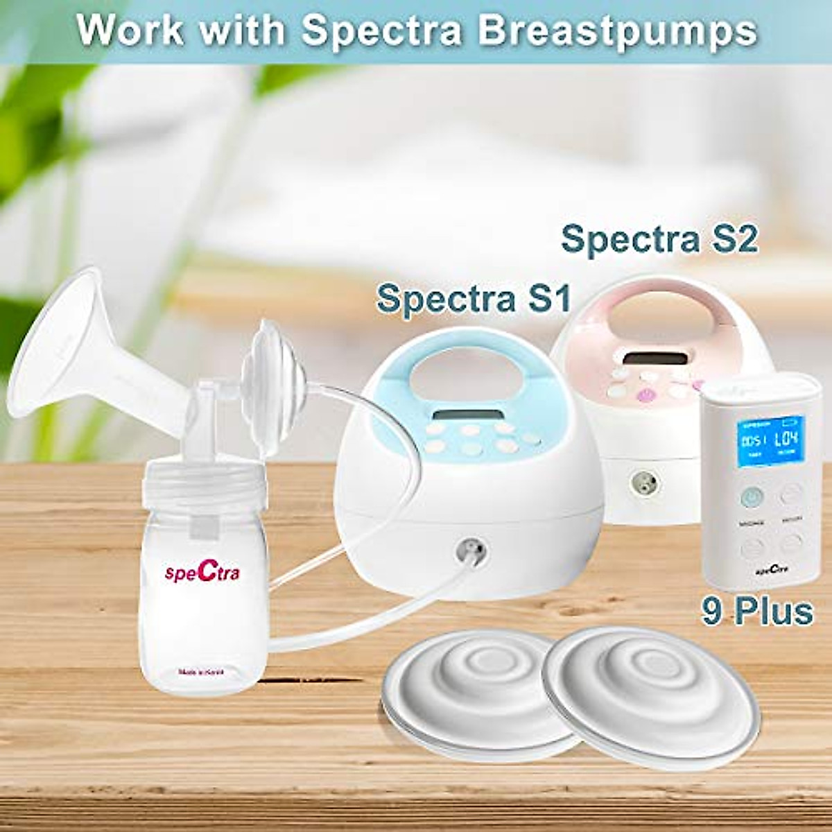 Nenesupply Silicone Backflow Protector Membranes Compatible with Spectra Backflow Protector Not Original Spectra Pump Parts Work with Spectra S2 S1 Breast Pumps (4pc Membrane)