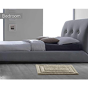 Cotton Bathroom Rugs Set, 2 pc (20"x30" and 17"x24") - Soft Plush 2800 GSM, Super Thick and Absorbent - Matches Our 804 GSM and 703 GSM Bathroom Towels Set (White)