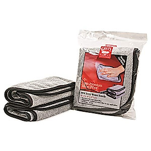 Griot's Garage 55586 PFM Terry Weave Towel, 16" x 16", Grey (Set of 2)
