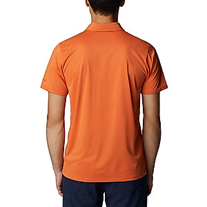 Columbia Men's Hike Novelty Polo, Desert Orange, Medium