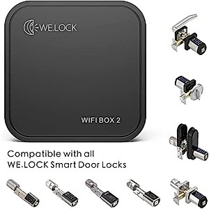 WELOCK Smart WiFibox 2 Gateway for Smart Door Lock WiFi Bridge for Keyless Entry Door Lock, Remote Control Smart Hub, Compatible with Alexa，Compatible with All WE LOCK Smart Door Locks