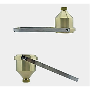 ERLUN Viscosity Cup, Cup Viscosity Cup Dip Type 40ml Stainless Steel Viscometer Flow Cup for Paint Finishes Oil Dye Sauce Honey