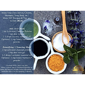 Organic Charcoal Powder by Schizandu - Activated Charcoal Natural, Vegan, Organic, GMO Free - Large Bottle 25 oz Powder