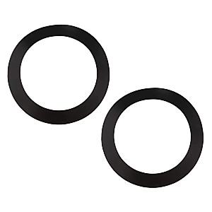 TUOREN 2 Pieces Drum Head Port Hole Cuttering Template Ring for Bass Kick Drum (Black)