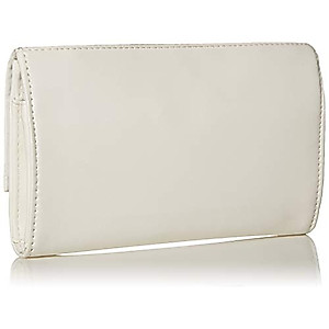OES Eastern Star Cross Body Clutch Purse with Detachable Chain Shoulder Strap, White, Medium