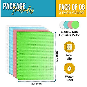 3 Pack Oven Liners and 8 Pack Refrigerator Liners Sheet Bundle - Say Goodbye to Messy Spills and Stains BPA & PFOA Free Kitchen Accessories
