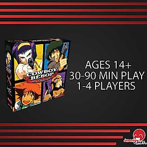 Japanime Games Cowboy Bebop: Space Serenade | from The Creator of Harmonies | Cooperate to Take Down Vicious | 1-4 Players | Ages 14+ | 30-90 Min Play Time