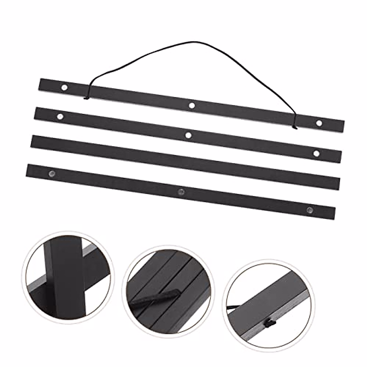 ARTIBETTER 12 Pcs Magnetic Scroll Wall Hanging Poster Holders Magnetic Pictures Magnetic Hanging Frame Artwork Hanger Magnetic Light Hanger Canvas Child Wood Magnetic Attraction Wire Rack