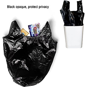 Small Trash Bags, Strong Black Garbage Bags, Unscented Thicken Bin Liner Suitable for Bedroom Home Kitchen 6 Gallon 120 Count