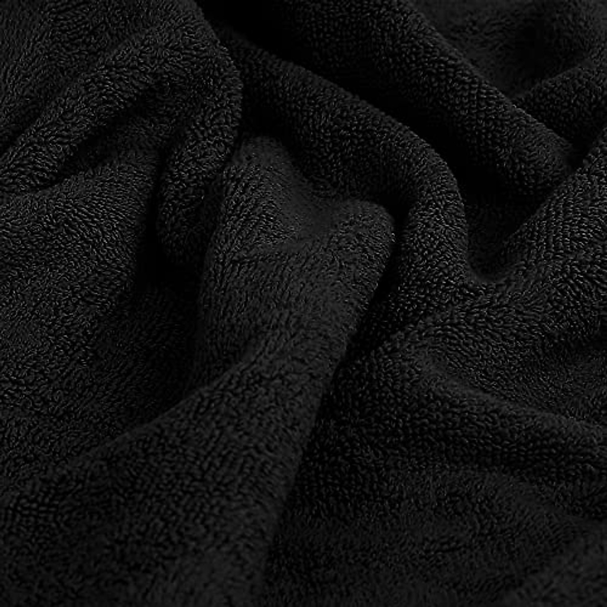 Utopia Towels 4 Pack Premium Viscose Oversized Bath Towels Set, 100% Ring Spun Cotton (27 x 54 Inches) Highly Absorbent, Quick Drying Shower Towels for Bathroom, Spa, Hotel and Travel (Black)