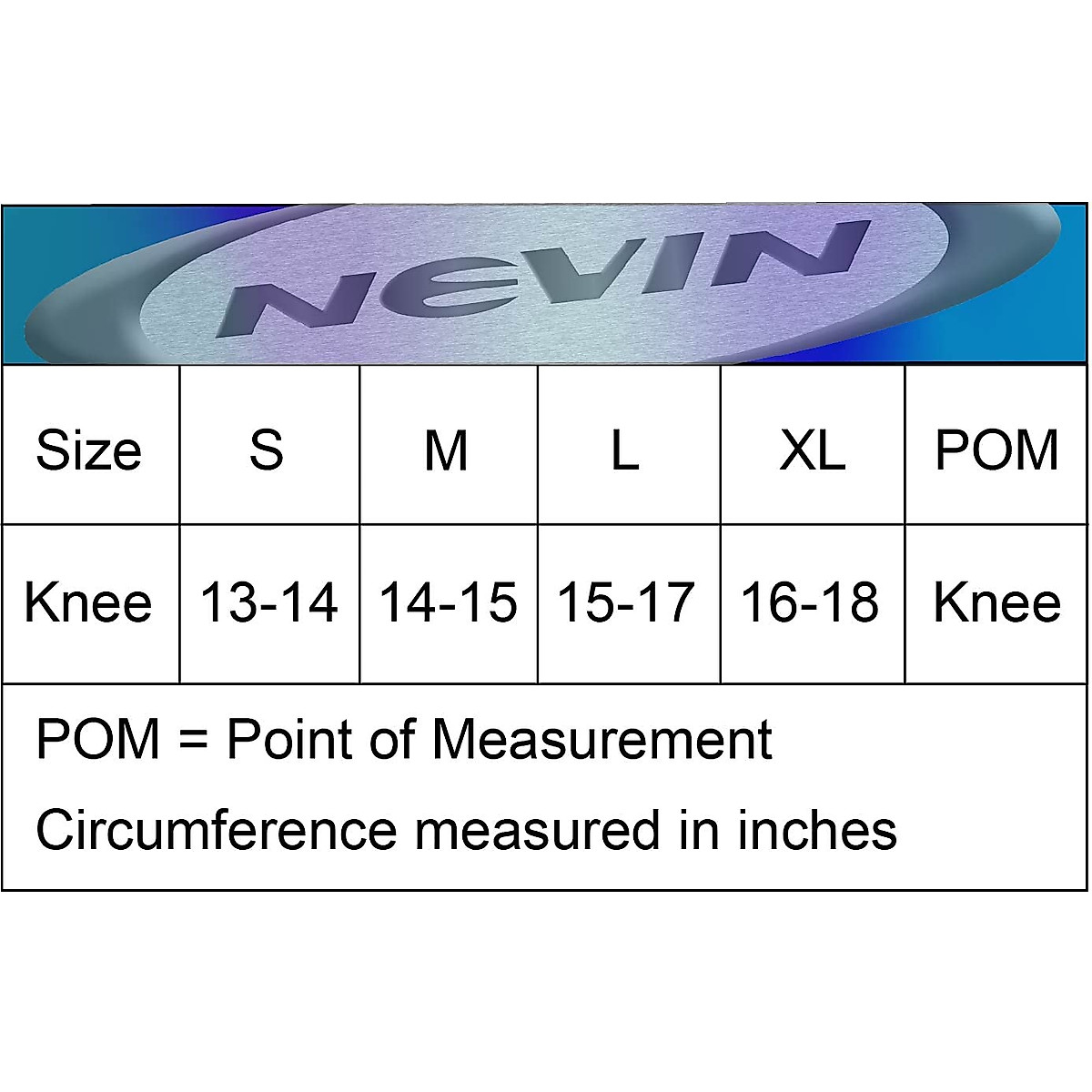 Nevin Sports Med Sports Knee Brace (Blue, Large)