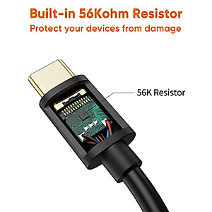 CableCreation 8K HDMI USB C Hub Bundle with USB C to USB Cable Short