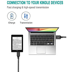 Micro USB Cable for Fire Tablet HD 7 8 10 4th 5th 6th 7th Generation,E-Readers,TV Stick Power Cord Samsung Galaxy Braided Android Phone Charger Fast Charging Cable Mini PC Intel Computer Stick 6 FT