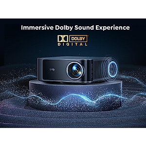 Outdoor Projector 4K, 5G WiFi Bluetooth Projector with 4D/4P Keystone Correction, Compatible with iOS/Android/ TV Stick/PS4