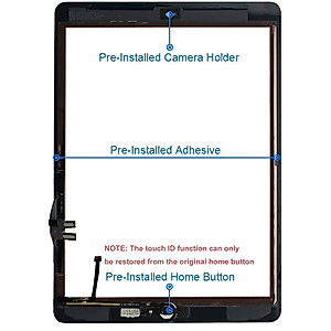 for iPad 9 (9th Gen 2021) A2602 A2603 A2604 A2605 Screen Replacement Glass Touch Digitizer Repair Kit with Home Button & Tools - Only for iPad 9 9th Generation
