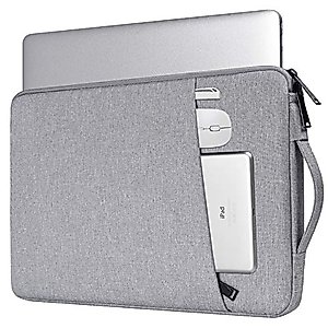 Laptop Sleeve 15.6 Inch, 16 Inch Laptop Case Cover for Lenovo IdeaPad/ThinkPad, HP Victus 15.6" Gaming Laptop/HP Pavilion/Envy x360, ASUS VivoBook Notebook, Dell Inspiron Carrying Bag, Light Grey