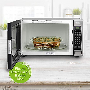 Panasonic Microwave Oven NN-SN966S Stainless Steel Countertop/Built-In with Inverter Technology and Genius Sensor, 2.2 Cubic Foot, 1250W