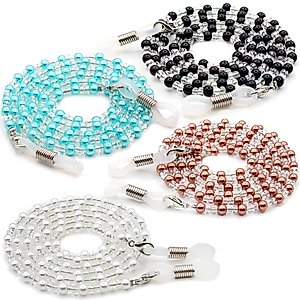 SIGONNA Eye Glasses String Holder - Premium Beaded Eyeglass Holders Around Neck - Eyeglass Chain Cord for Women
