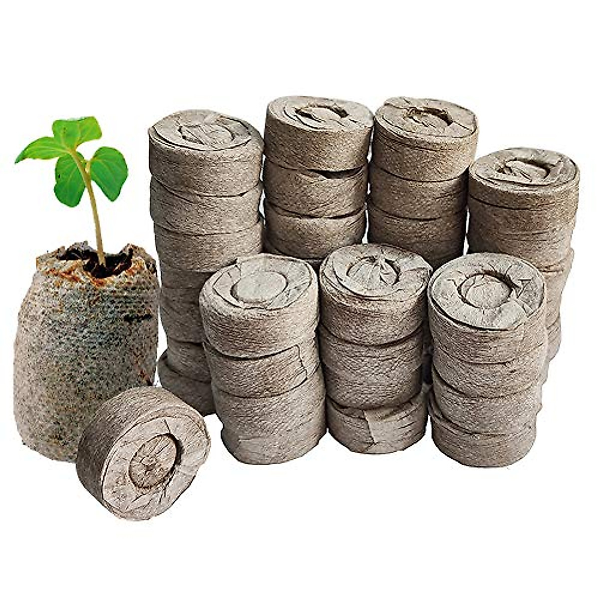 35mm Peat Pellets Seed Starting Plugs Seeds Starter Pallet 100 Pack Seedling Soil Block for Garden Seedling Planting