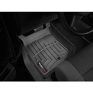 WeatherTech Custom Fit FloorLiners for Jeep Wrangler 2-Door, Wrangler Unlimited 4-Door - 1st Row (441051), Black