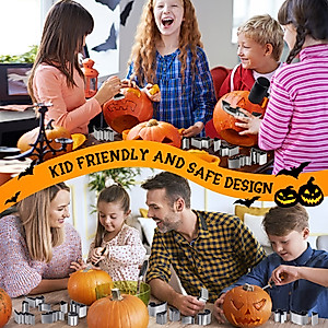 Halloween Pumpkin Carving Kit, NEW 21PCS Safe and Easy Pumpkin Carving Tools for Kids, Professional Pumpkin Carving Set with Stainless Steel Pumpkin Carving Stencils for Halloween Decoration