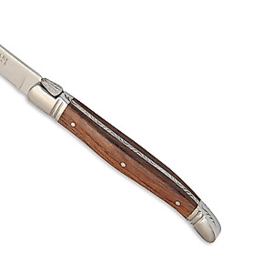 Laguiole by Hailingshan Carving Knife and Fork Set Stainless Steel Premium BBQ Meat Turkey Roast Kitchen Dinner Table Cutlery Flatware Sharp 2-Piece Wood Handle with Gift Box