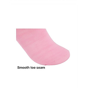 Allegra K Athletic Low Cut Ankle Socks-Stretch Cuffs Soft 10 Pairs Medium Pink