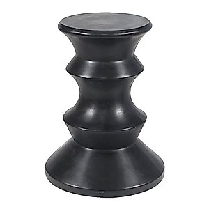Christopher Knight Home Alfreda Indoor 22" Light-Weight Concrete Side Table, Black