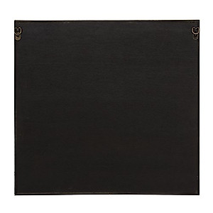 Kate and Laurel Baralt Shiplap Wood Plank Art, Black, White and Rustic Brown