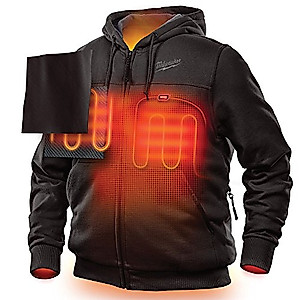 Milwaukee 2381-XL X-Large M12 Cordless Lithium-Ion Black Heated Hoodie Kit (Battery and Charger Included)