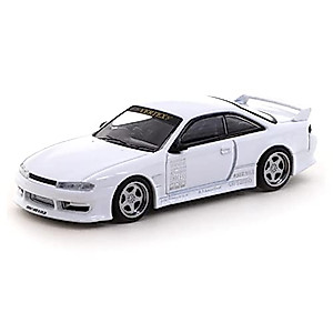 Vertex Silvia S14 RHD (Right Hand Drive) White Lamley Group Special Edition Global64 Series 1/64 Diecast Model Car by Tarmac Works T64G-018-WH