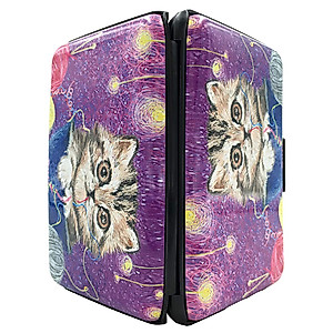 BFL RFID Credit Card Holder for Women or Men, Theft Proof Credit Card Holder, Slim Design Fits in Pocket (Cat)