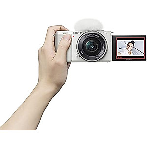Sony Alpha ZV-E10 Mirrorless Vlog Camera & 16-50mm Lens Bundle with Handy Case, Backpack, Tripod, Wrist Strap + More