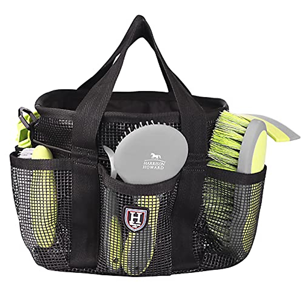 Harrison Howard Premium Horse Grooming Organizer Bag Horse Grooming Tote Bag with Mesh