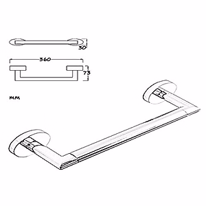 AFLHYJK Towel Rack Holder with Storage Shelf - Metal Organizer for Bath Hand Towels, Washcloths, Bathroom