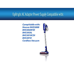UpBright 26.5V AC Adapter Compatible with Hoover BH53020 BH53000 BH53010 Cordless Vacuum Cleaner Impulse 440010414 HF24W265075US CF24.0 24V DC ZD24W265075US E-TEK 750mA Power Supply Battery Charger