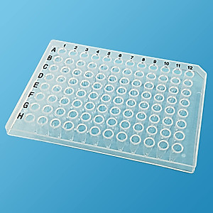 96 Well Half-Skirt PCR Plate 0.2mL Ultra Thin Wall Clean(10pcs)