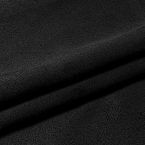 18"x60" Soft Faux Suede Fabric Upholstery Fabric Double-Sided Microsuede No Pilling and Smooth for Chair,Pillow,Sofa,Tablecloth,Curtains,Seats Sew (Black)