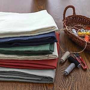 Simple&Opulence 100% Natural Linen Needlework Fabric for Clothing, Home Decor, Sewing- 78" Wide, Durable Plain Solid Color Fabric Craft by The Yard (White,1 Yard)