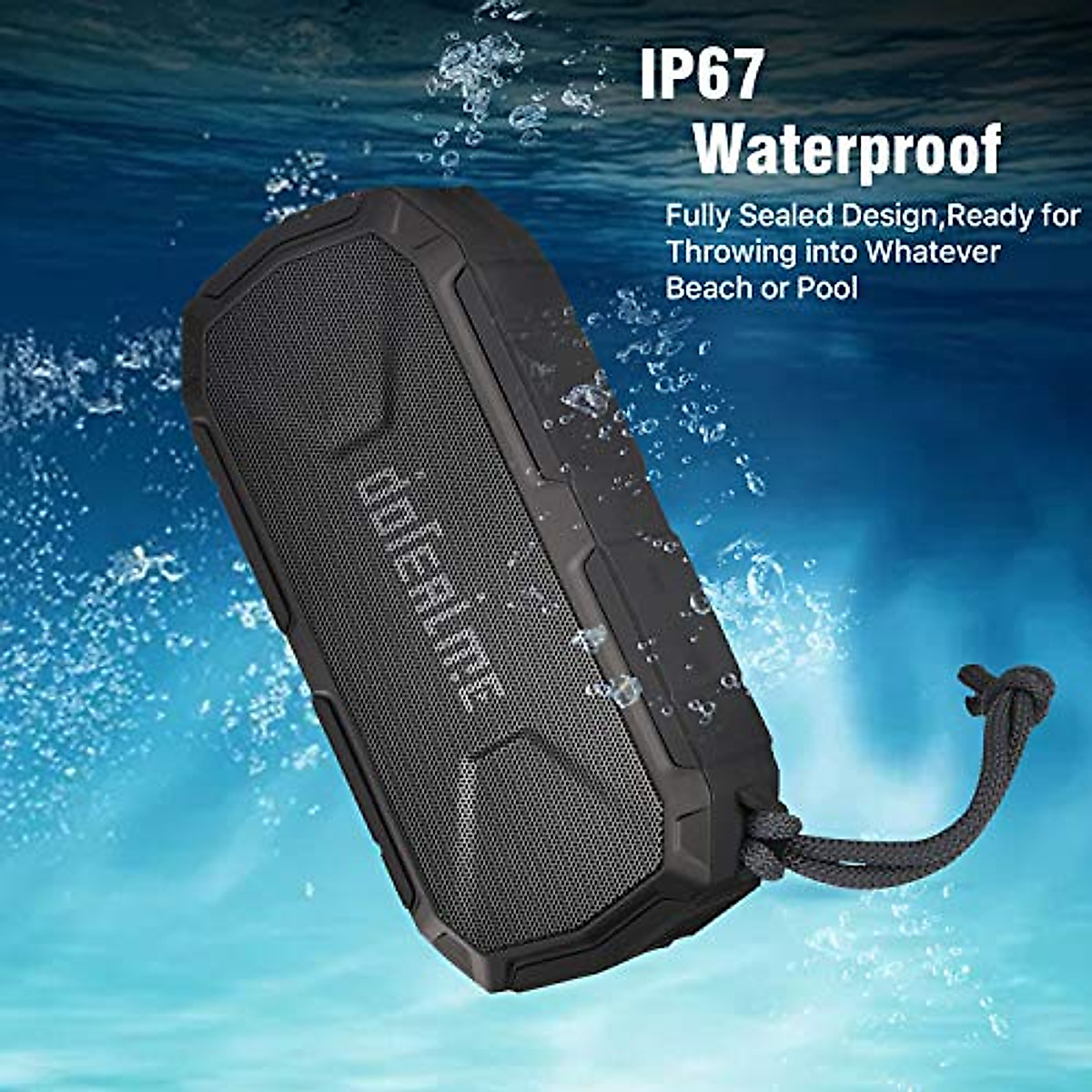 Bluetooth Speakers,Portable Bluetooth Wireless Speaker,Hi-Quality Sound & Bass,IP67 Waterproof Outdoor Speaker,16-Hour Playtime,Bluetooth 5.0 Phone Speakers,Built-in Mic for Home,Outdoors,Travel
