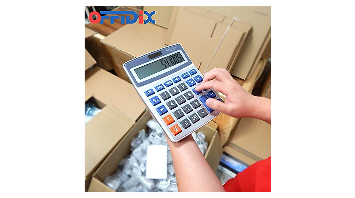 OFFIDIX Basic Office Calculators,Solar and Battery Dual Power ...