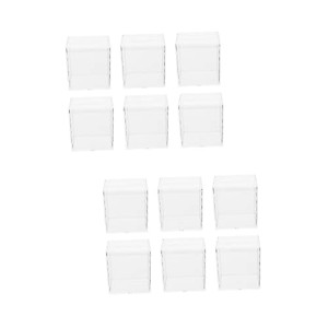 Alipis 12 Pcs Square Transparent Gift Box Multifunction Candy Stand