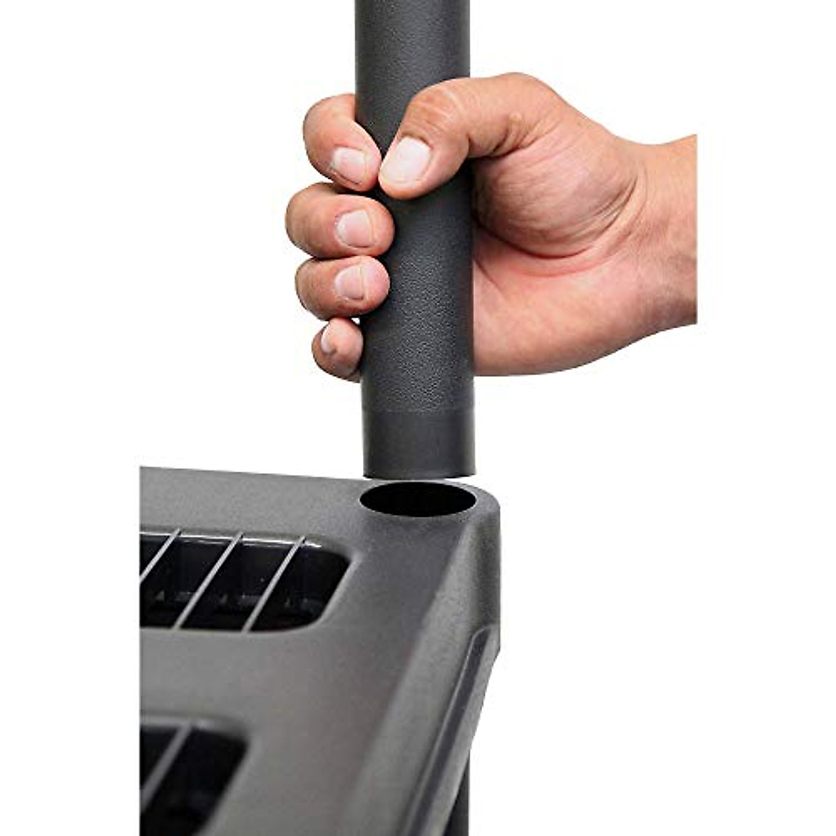 Astede Muscle Rack 36inw X 24ind X 56inh 4-shelf Resin Shelving Unit, Multi-use Storage Shelving Unit For Home Office Garage, Living Room, 600 Lb Capacity, Black