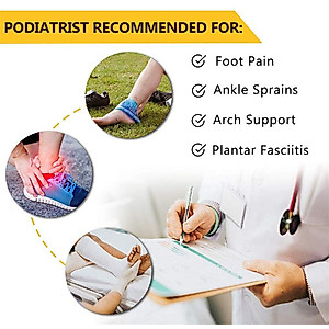Ankle Brace, for Running, Arthritis, Pain Relief, Arch Support, Sports Injuries and Recovery, Adjustable Breathable Nylon Elastic Material Anti-Sprain Ankle Protector Fits All Men Women