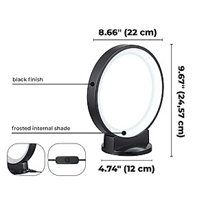 Globe Electric 50582 Works with Alexa Only Wi-Fi Smart Desk Lamp, Black, Voice Activated, Energy Star Certified, 9 Watts, Multicolor Changing RGB, Tunable White 2000K - 5000K, 630 Lumens, 90 CRI