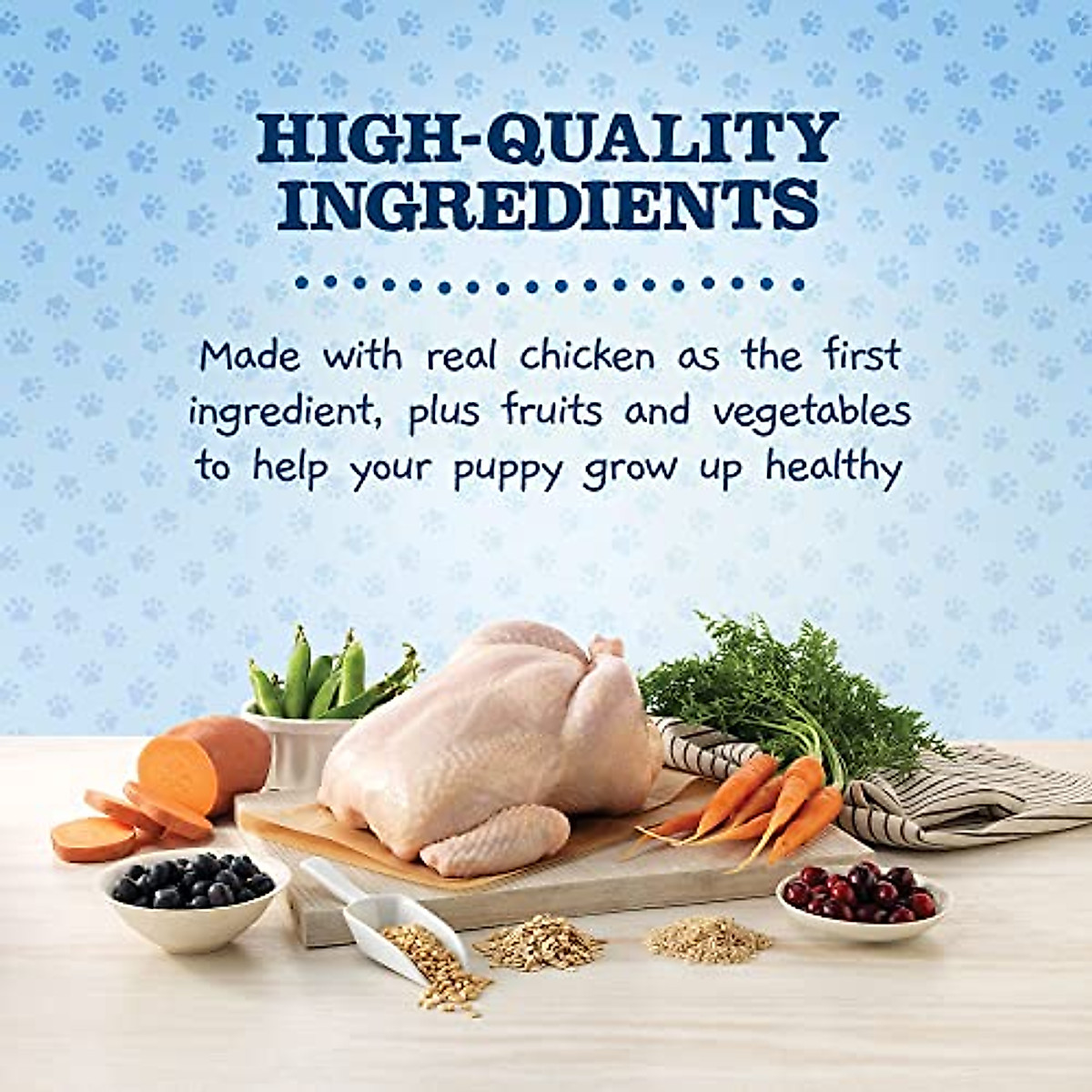 Blue Buffalo Baby Blue Healthy Growth Formula Natural Puppy Dry Dog Food, Chicken and Brown Rice Recipe 4-lb