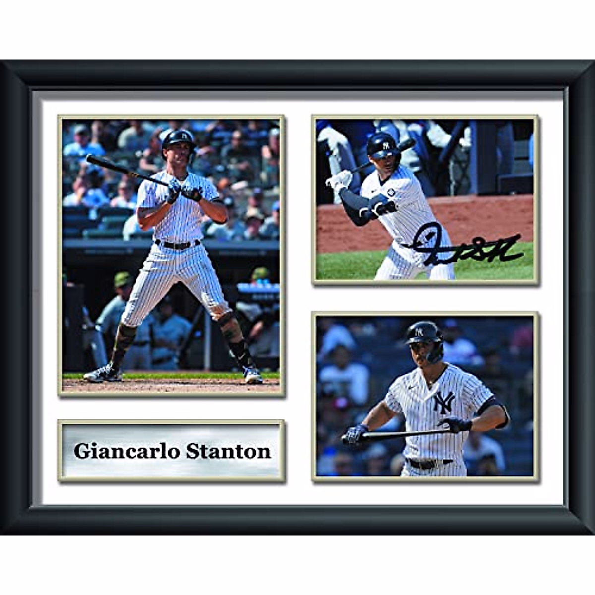 Giancarlo Stanton Reprint Signed Photo Picture Poster Framed Display Decorations Fan Gifts Memorabilia Wall Art