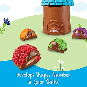 Learning Resources Spike the Fine Motor Hedgehog Sensory Tree House - 7 Pieces, Ages 18+ months Fine Motor and Sensory Toy, Toddler Educational Toys, Montessori Toys